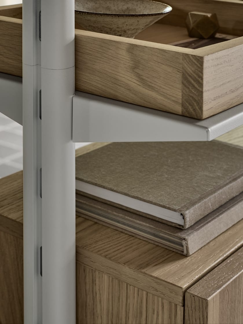 PIRA G2 Floor-ceiling mounted bookcase By String Furniture