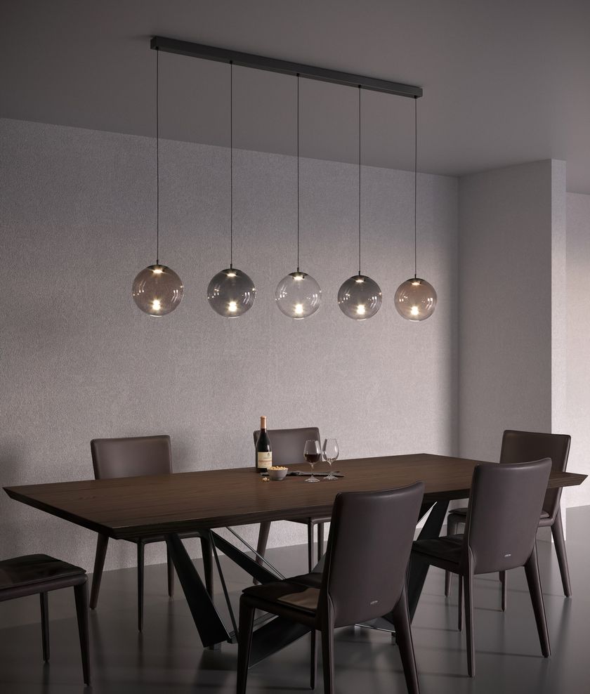 PIT LED blown glass pendant lamp By Cangini & Tucci