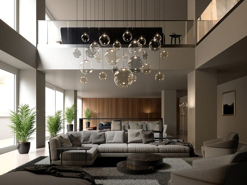PIT LED blown glass pendant lamp By Cangini & Tucci
