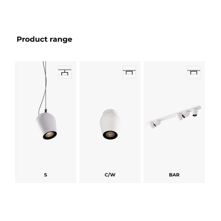 PIXY C/W LED mehrere verstellbares Spotlight aus pulverbeschichtetem ...