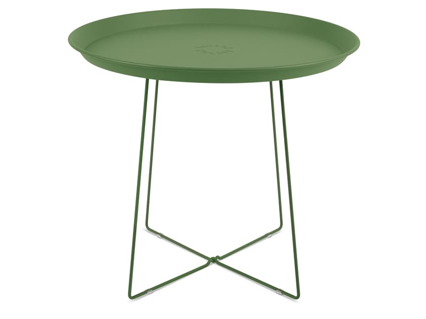 Table basse ronde en acier enduit de poudre PLAT-O By Fatboy