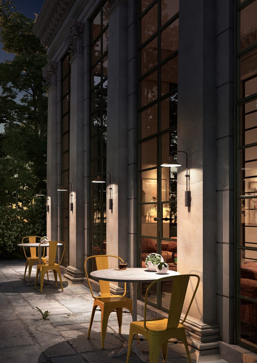 PLATET A/01 OUTDOOR Outdoor wall lamp By BOVER