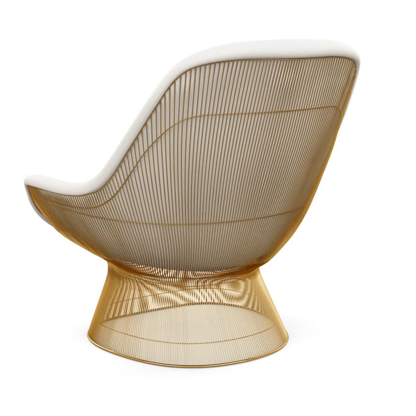 PLATNER Steel and fabric armchair with armrests By Knoll | design ...