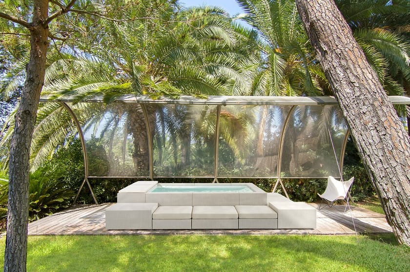 Mini-pool with hydro-massage, heater and external seats PLAYA LIVING By ...