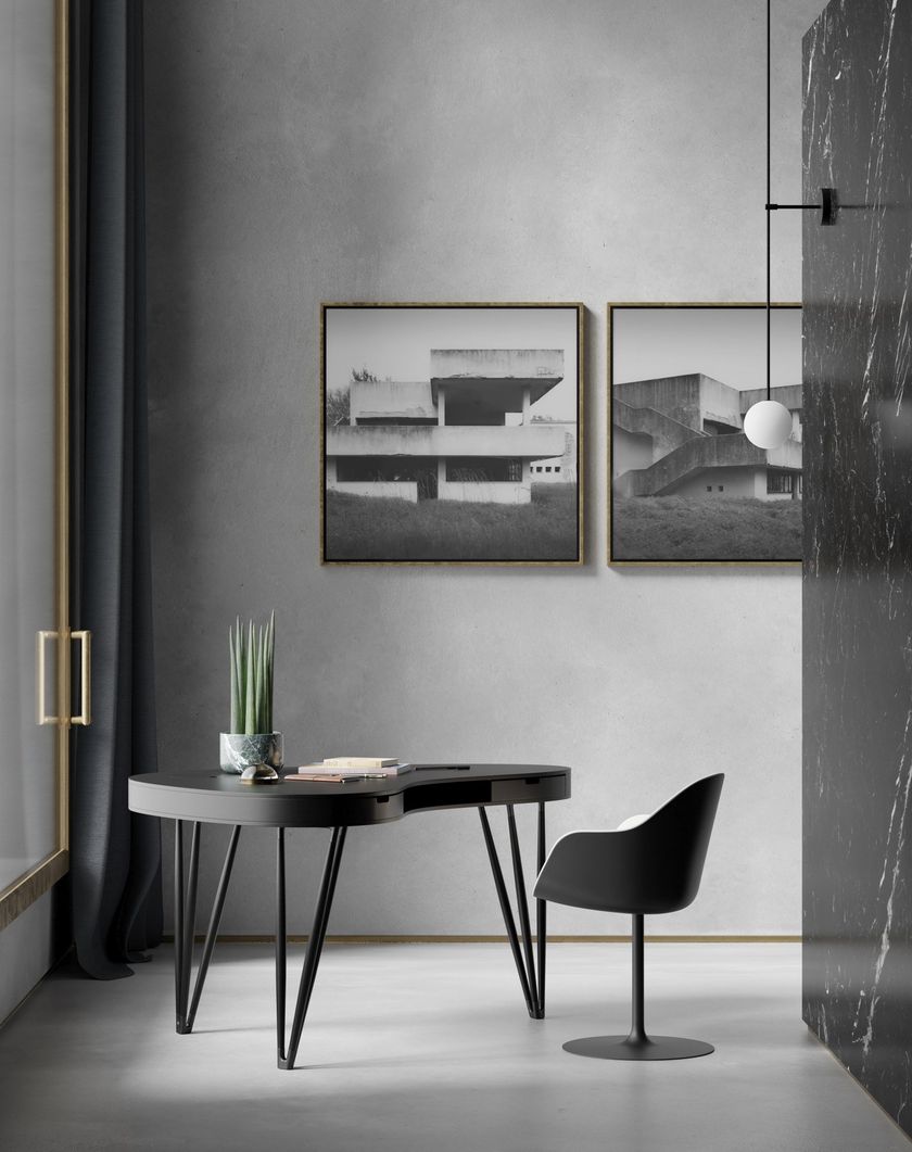 PLETTRO DESK / W01 Multi-layer wood writing desk with drawers By Alias ...