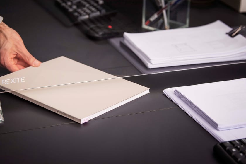 Divider panels for desks and counters PLEXY By REXITE design StudioErre