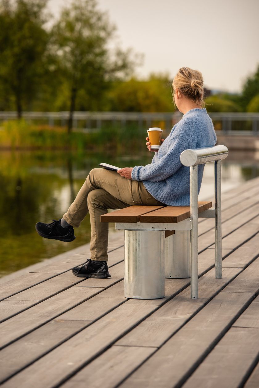 PLINTH | Bench with back Plinth Collection By VESTRE design NOTE Design ...