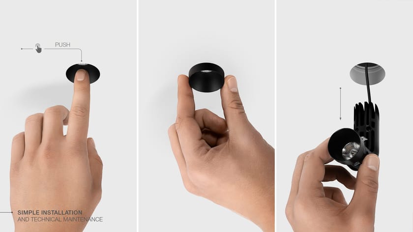 LED round recessed spotlight POINT S Point Collection By Centrsvet