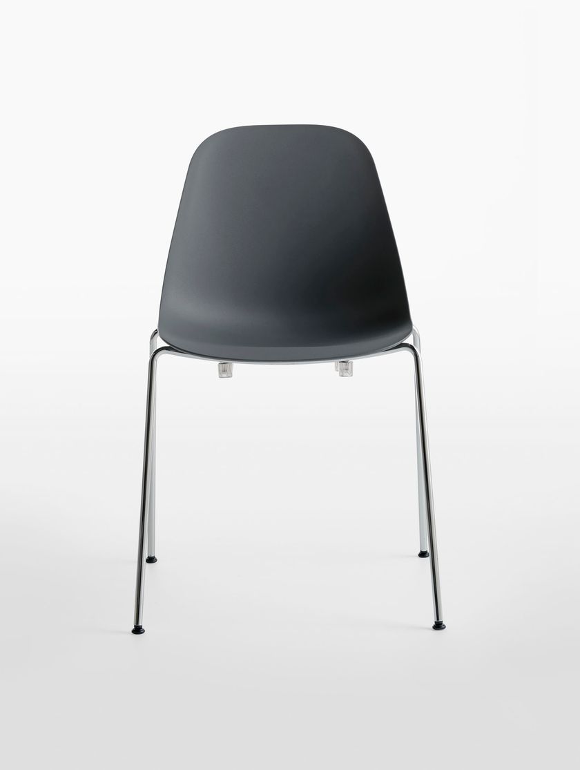 Stackable polypropylene chair POLA LIGHT R 4L By Crassevig design LC design