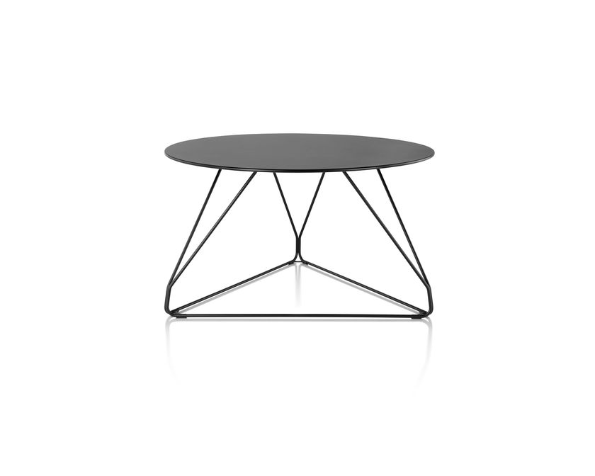 POLYGON WIRE Round metal coffee table By Herman Miller | design Studio 7.5