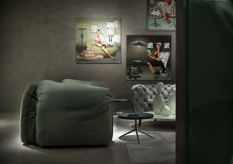Round coffee table POMPEI By BAXTER design Paola Navone