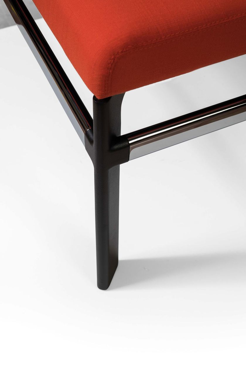 PONTE Fabric bench seating with back By Luxy | design Mario Ruiz