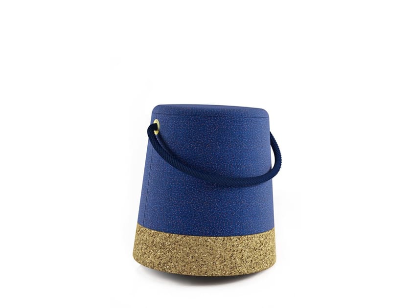 POOV Round fabric pouf By Cider Edition | design Fix-Masseau Architecture