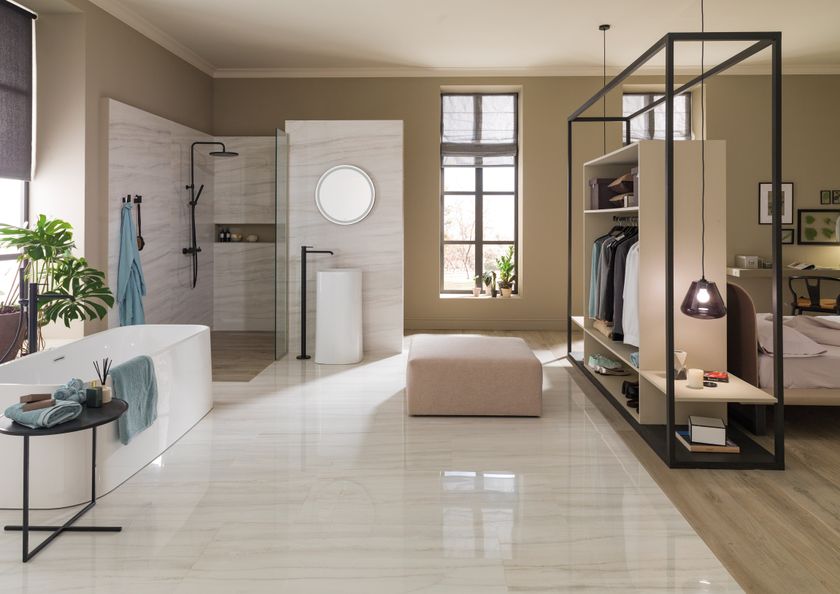 Porcelain stoneware wall/floor tiles with marble effect PORTOFINO ...