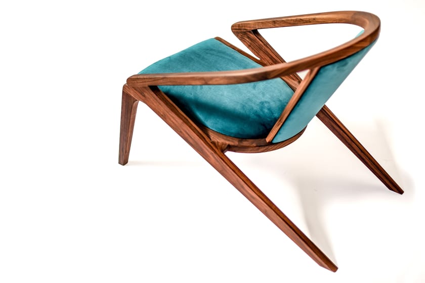 Solid wood lounge chair with armrests PORTUGUESE ROOTS LOUNGE CHAIR By ...