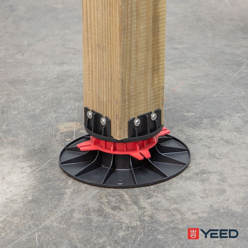 POST PEDESTAL 60/90 MM Raised floor support By YEED