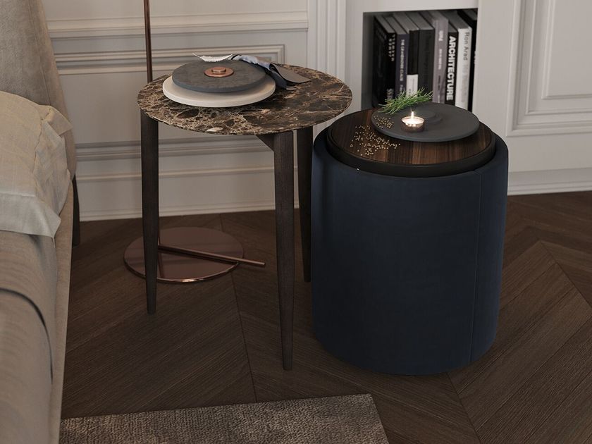 DORIA Fabric pouf / coffee table By PRADDY