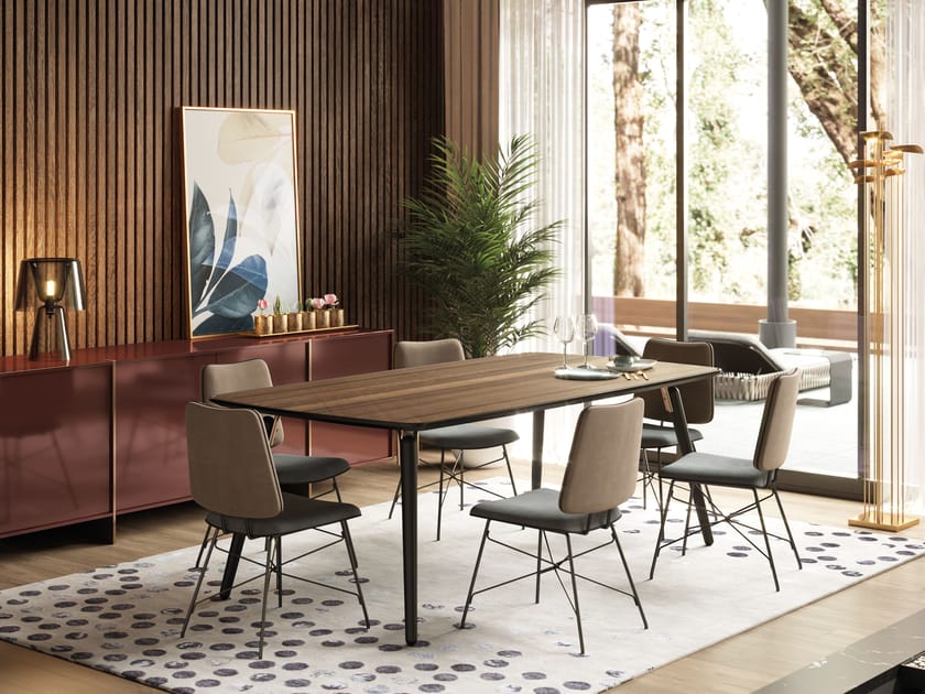 HYDE Tavolo da pranzo rettangolare in legno By PRADDY