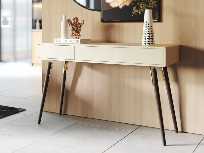 HYDE Wooden console table with drawers By PRADDY