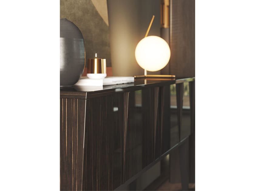 ORCHESTRA Rectangular wood veneer console table By PRADDY