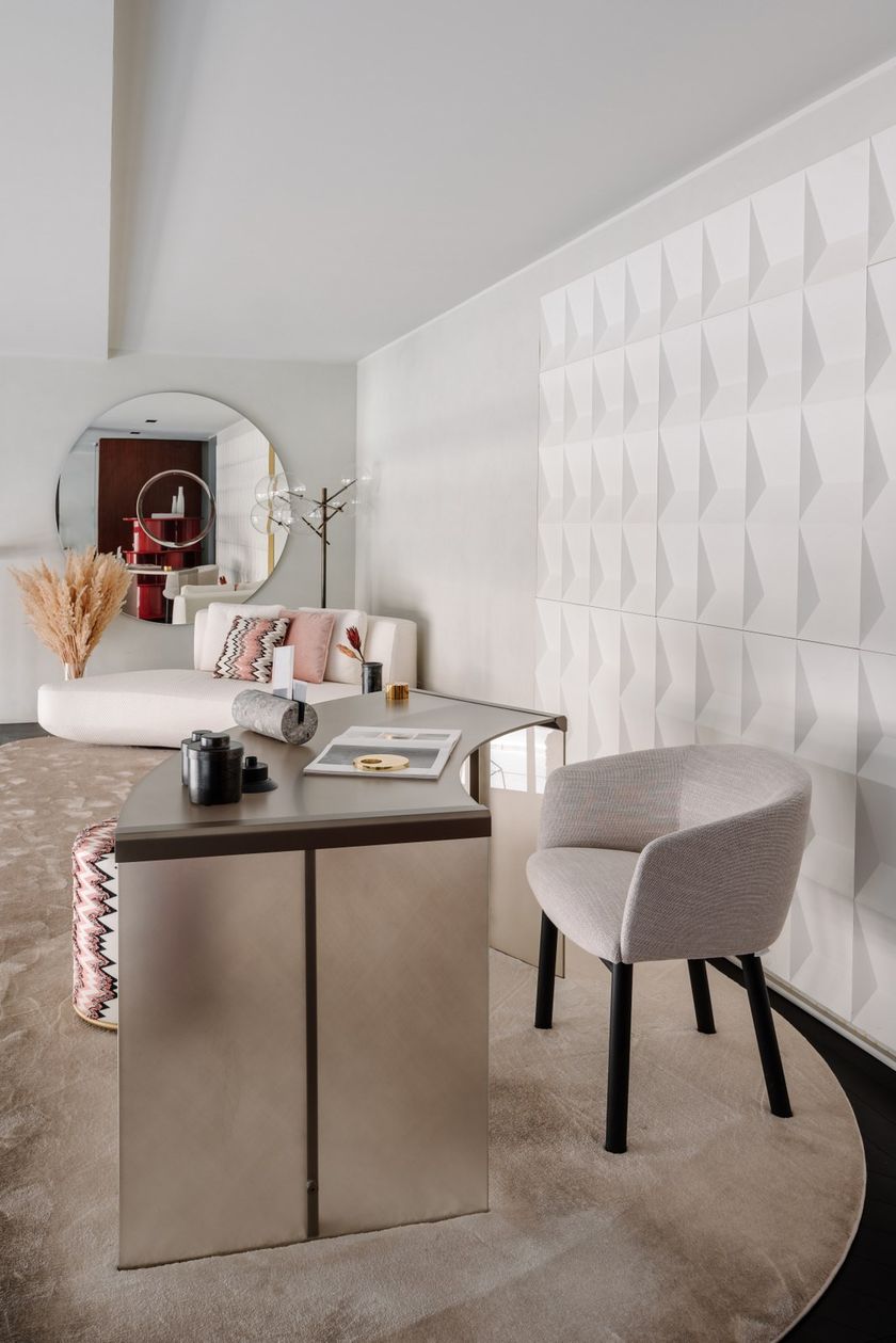 Crystal writing desk PRESIDENT GOLD EDITION By Gallotti&Radice