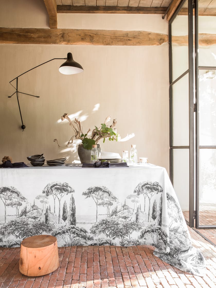 Cotton tablecloth PRESQU'ILE By Alexandre Turpault