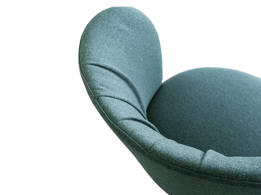 PRETTY Upholstered fabric barstool with footrest By Tonon | design ...