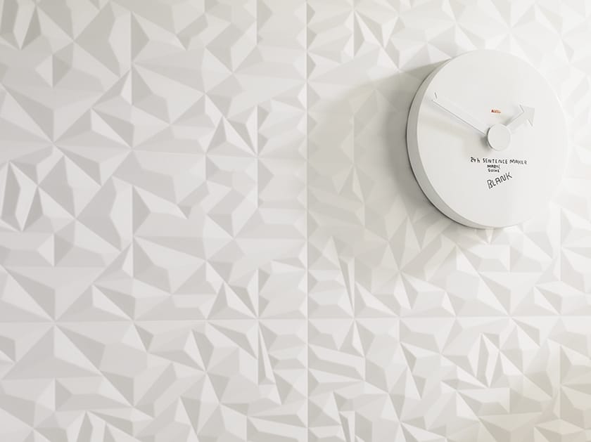 Revestimiento de pared 3D PRISMA WHITE By Venis diseño Ramón Esteve
