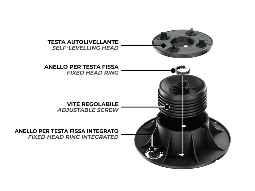 PP LEVEL DUO MAXI Raised flooring By PROFILPAS