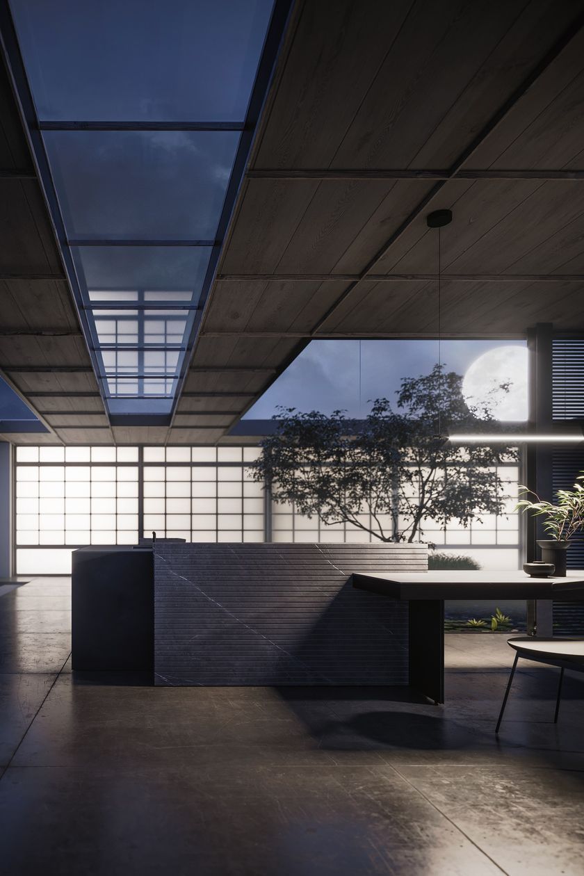 Cucina per esterno in gres e acciaio inox PROJECT 02 - MODULNOVA ...