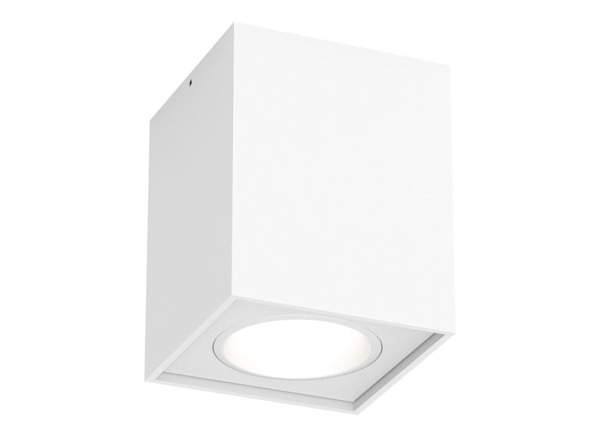 DICE INVADER LED ceiling square aluminium spotlight By PROLICHT
