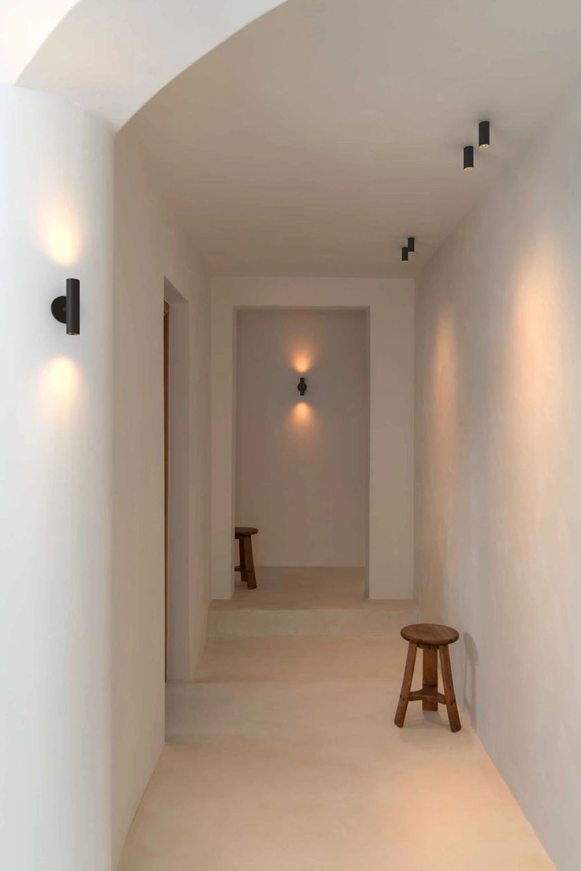 SC INVADER LED round aluminium and brass spotlight By PROLICHT