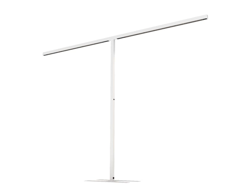 SLIDER-F DOUBLE LED aluminium floor lamp with dimmer By PROLICHT