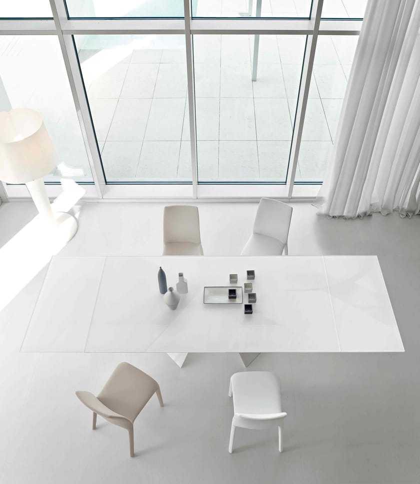 Extending rectangular table PRORA By Bonaldo design Mauro Lipparini