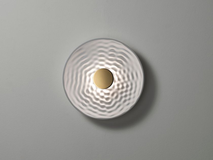 PULSE 40 Stucco and brass LED wall light By RADAR INTERIOR | design ...