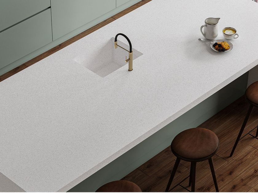 Top cucina in quarzo PURE By Quantra Quartz