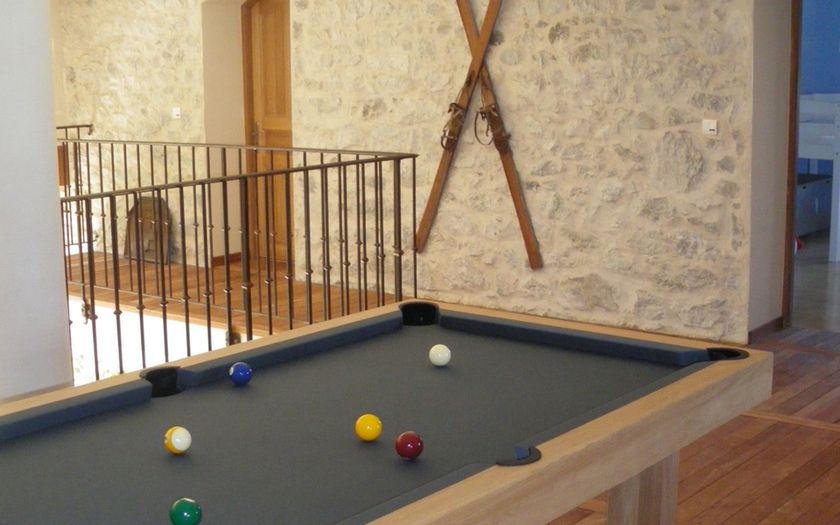 Rectangular solid wood pool table PURITY By Billards Toulet