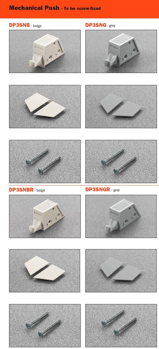 PUSH Self-opening system for handle-less doors By SALICE