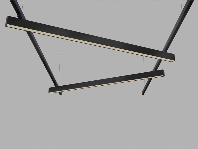 PWXL DARK TRACK LED aluminium track-Light By Essenzialed