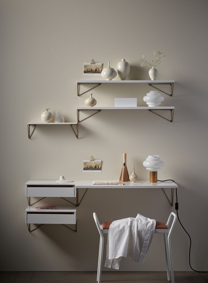 PYTHAGORAS Wall mounted wooden secretary desk By Maze | design Gustav Rosén