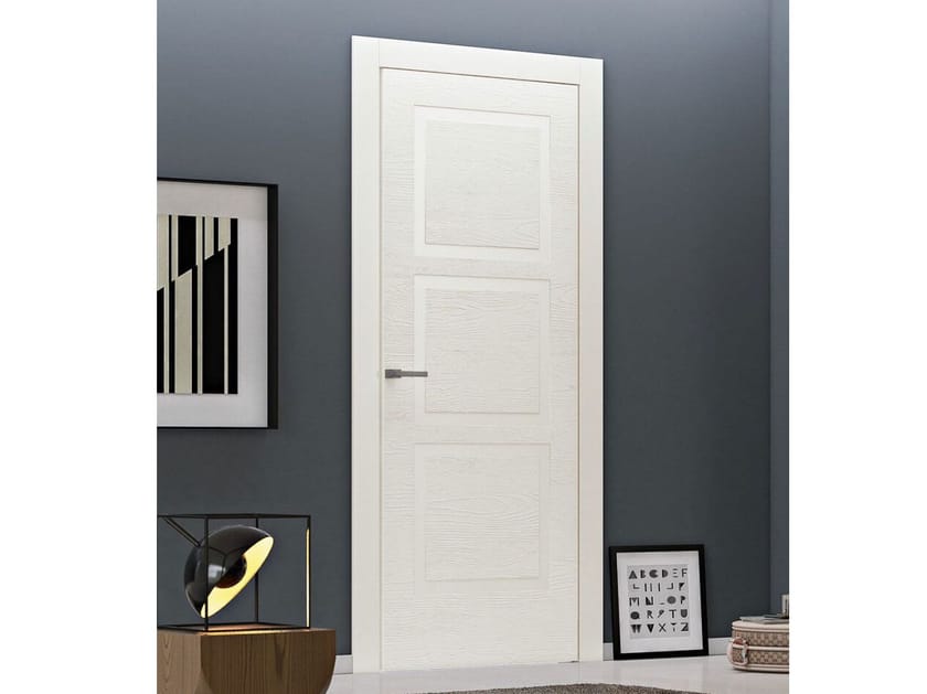 ONDA MEDITERRANEO Puerta batiente de madera By Pail Serramenti