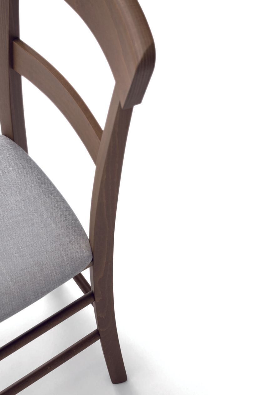 ROMA 42L.i2 Beech chair with integrated cushion By Palma
