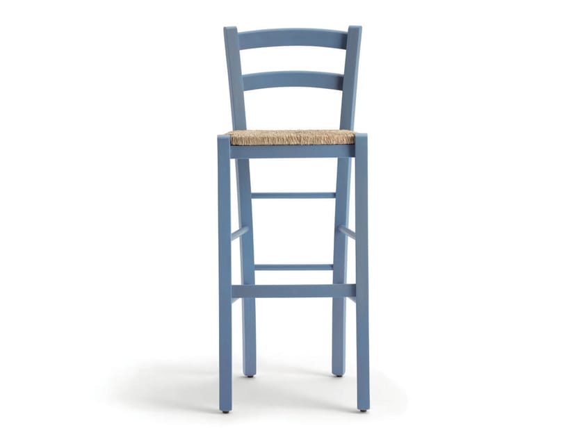 VENEZIA 42AA.pv High straw stool with back By Palma