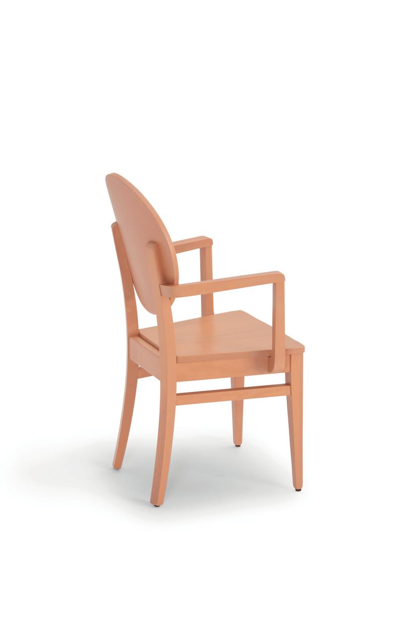 WOODY 49WP.m2 Chaise médaillon en hêtre By Palma