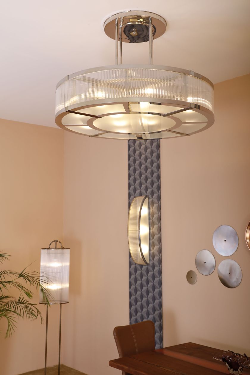 ORLÉANS Brass wall lamp / ceiling lamp By Patinas Lighting