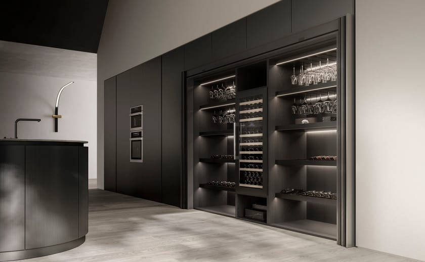 AROMA 01 | Kitchen Kitchen with island By Pedini