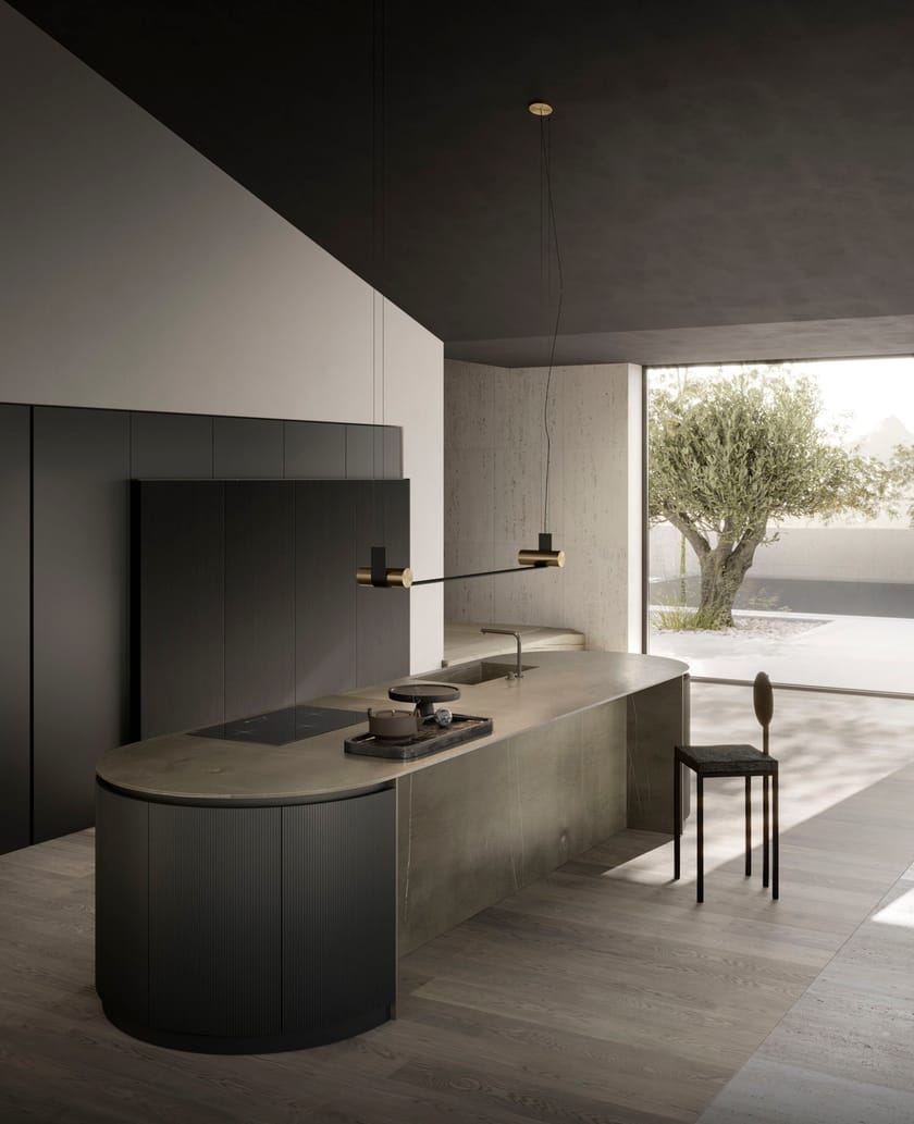 AROMA 01 | Kitchen Kitchen with island By Pedini