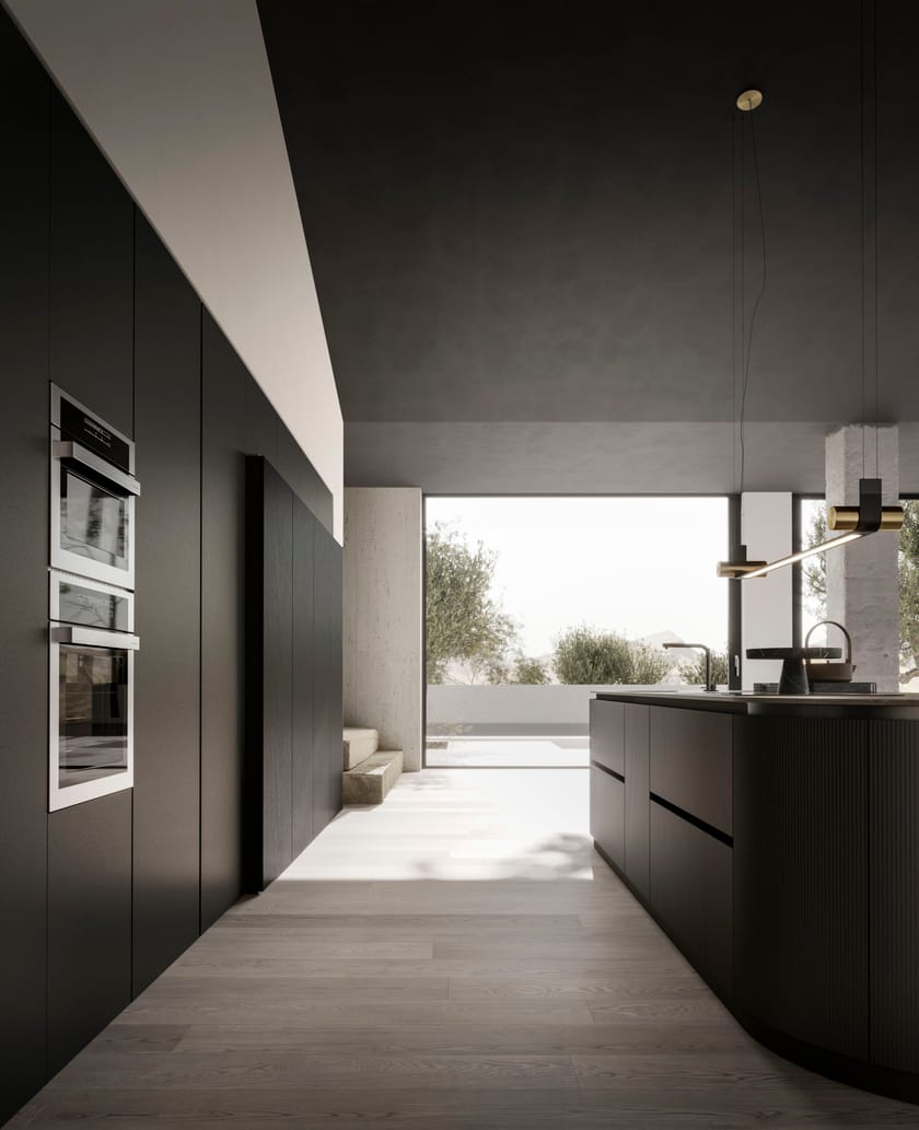 AROMA 01 | Kitchen Kitchen with island By Pedini