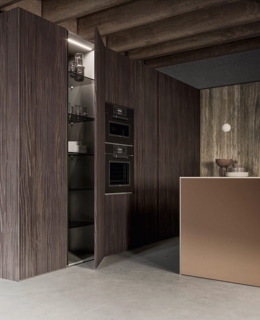 MATERIKA RANDOM Kitchen with island By Pedini