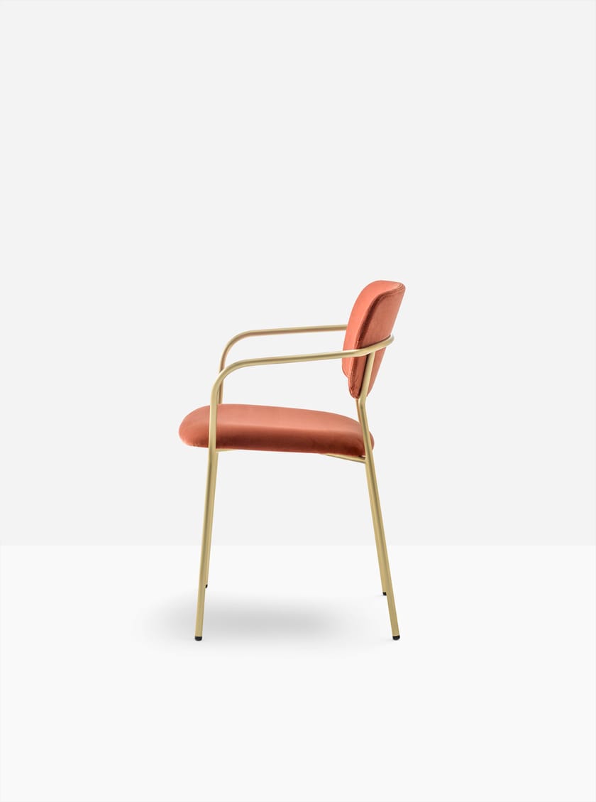 JAZZ 3704 Stackable chair with armrests By Pedrali